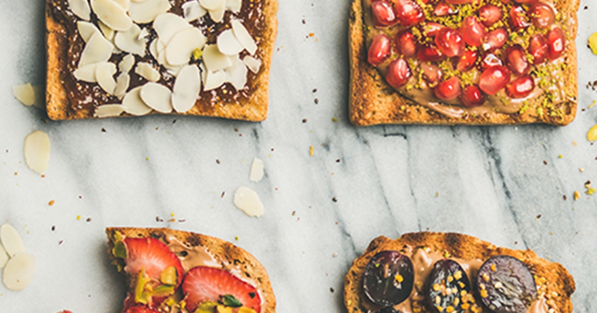 Recipe: Pomegranate-Almond Toast