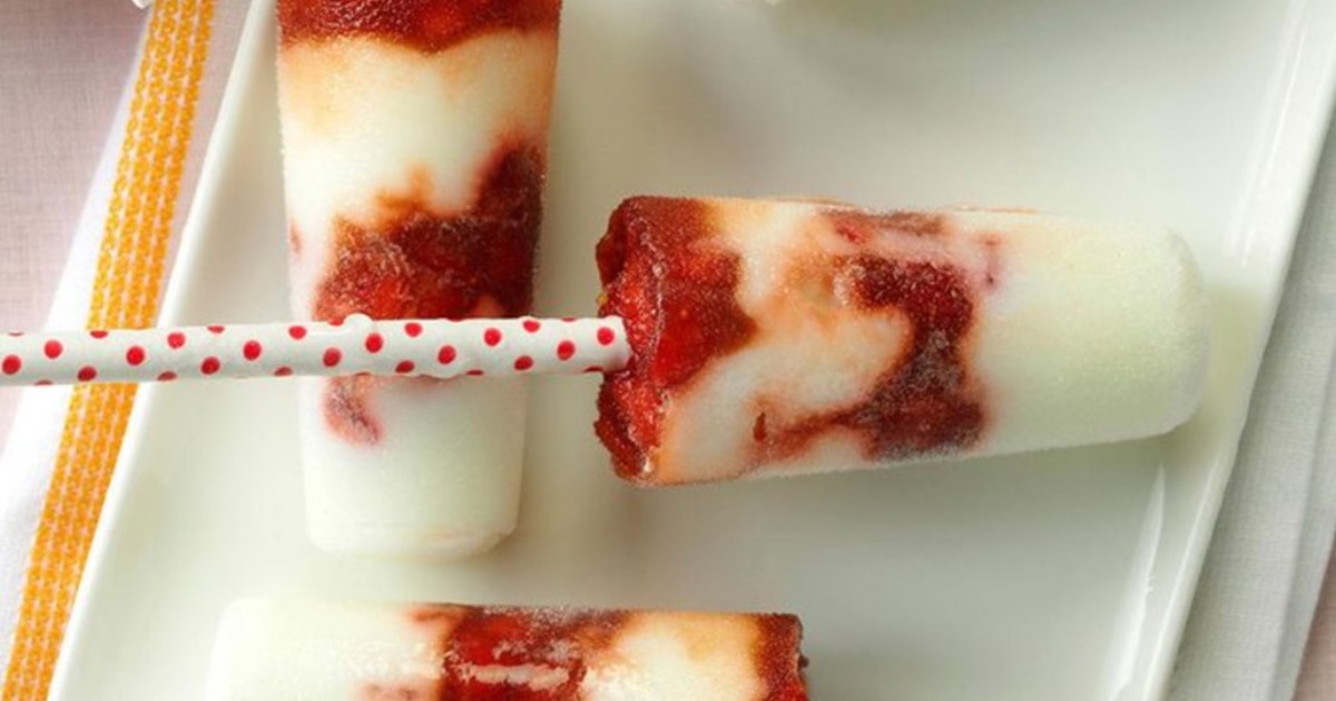 Recipe: Strawberry-Rosemary Yogurt Pops